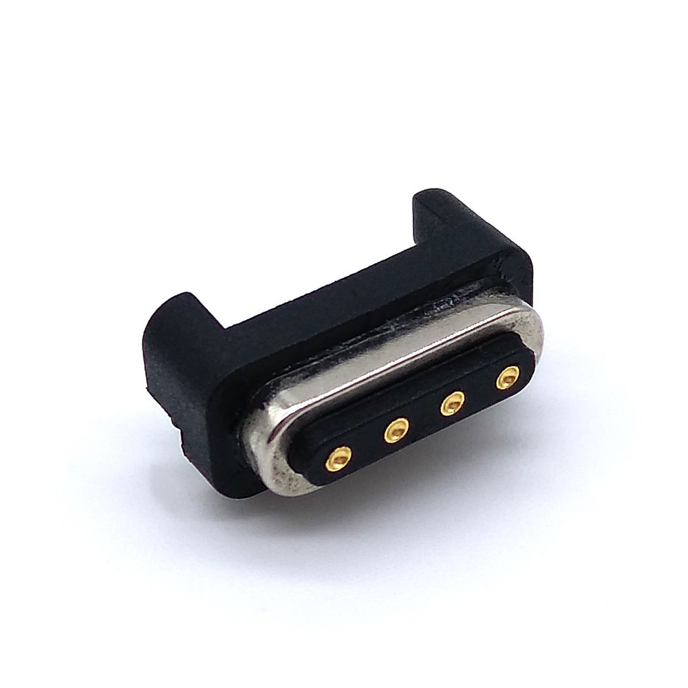 2.54mm 4P Female Bending Type Pogo Pin Connector, Pogo Seires - 杉洋企業有限公司