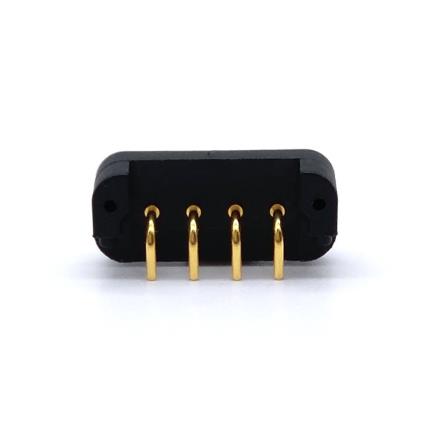 2.54mm 4P Female Bending Type Pogo Pin Connector, Pogo Seires - 杉洋企業有限公司