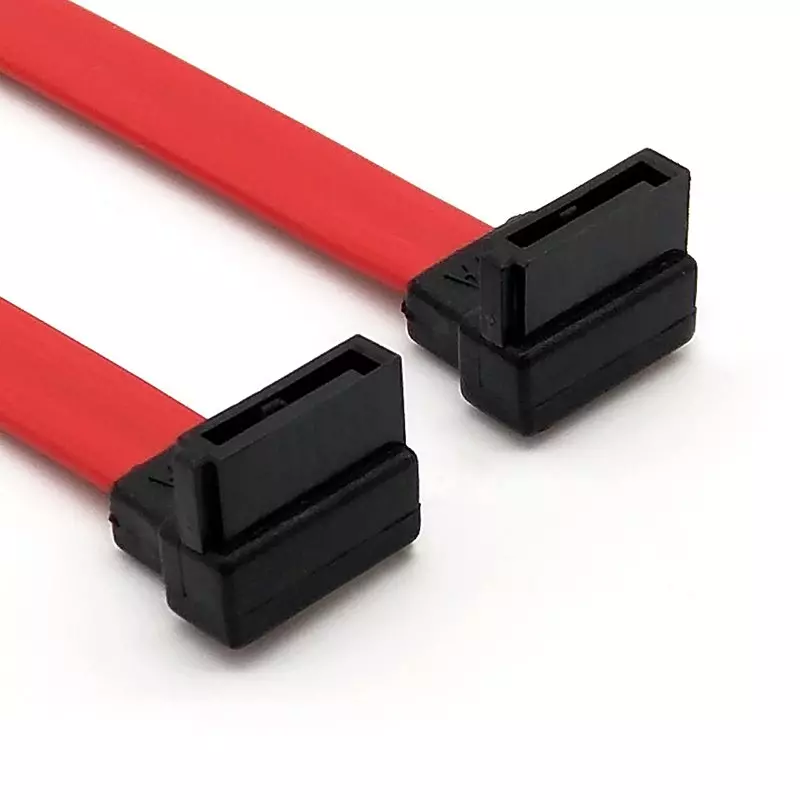 Serial SATA 7P L型90°鉚壓式彎頭資料傳輸線 SATA 7P 90° Cable｜杉洋企業｜台灣線材加工製造商